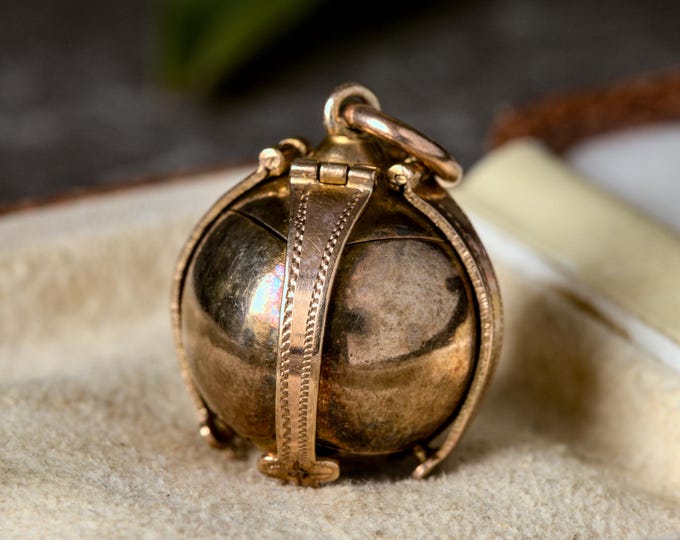 Superb Unusual Version Antique English 9K Gold Silver Masonic Orb Cross ...