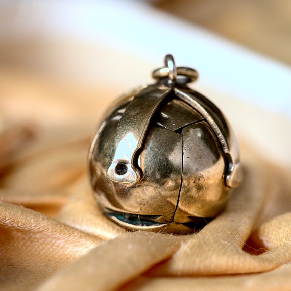 Wonderful Vintage English 9K Gold Silver Masonic Cross Ball Orb Pendant Etsy