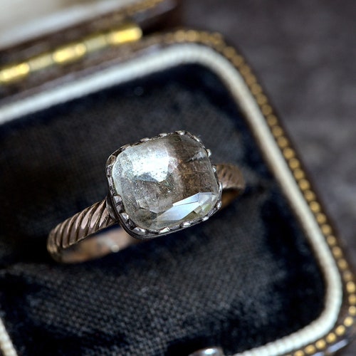 Antique Georgian English 15K Gold Silver Foiled Rock Crystal - Etsy UK Antique Georgian English 15K Gold Silver Foiled Rock Crystal - Etsy UK