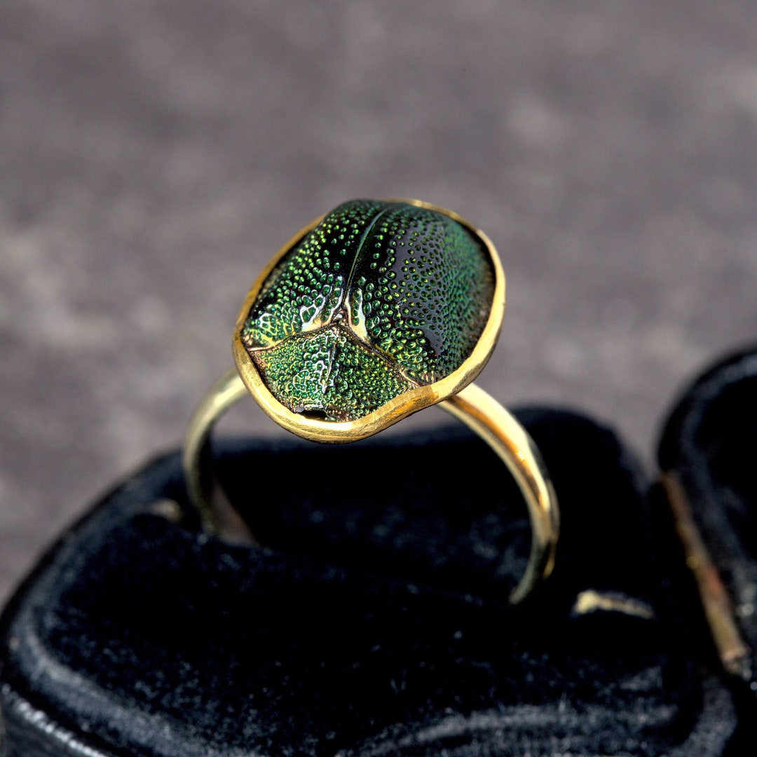 Antique Victorian English Neo-egyptian Gold Scarab Beetle Ring C1890 ...
