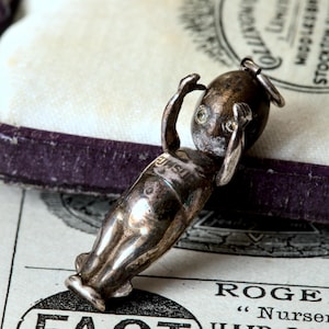 Antique English WWI Silver & Wood Fumsup Good Luck Charm Pendant 1914 ...