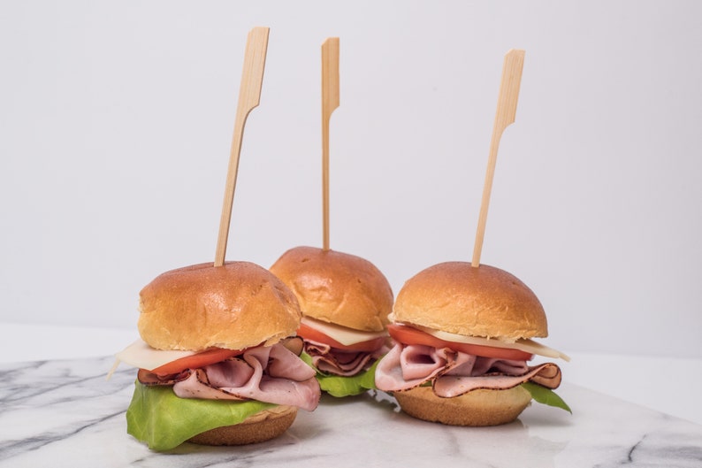 Disposable & Eco-friendly Natural Bamboo Picks Paddle Skewers 7 100PC ...