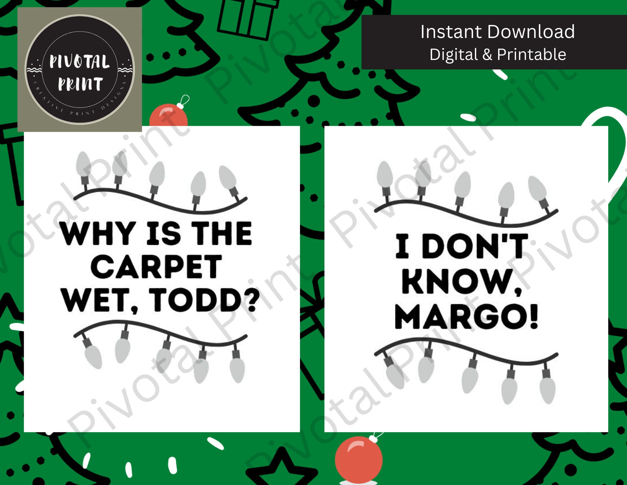 Christmas, Margo and Todd, Svg, Png, Jpeg, Pdf - Etsy