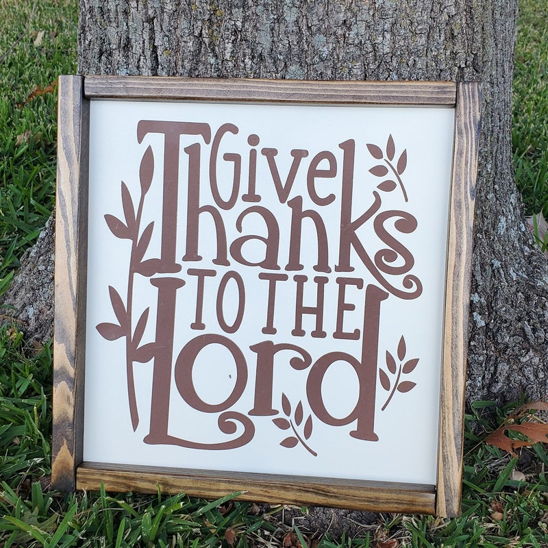Give Thanks Sign - Etsy