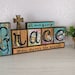Wood Amazing Grace Sign - Wood Blocks - Religious Blocks - Vinyl Letter ...
