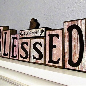 Blessed Sign - Blessed Scripture Sign- We Are Truly Blessed - Religious ...