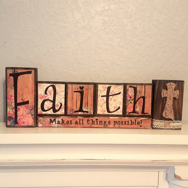 Faith Blocks - Etsy