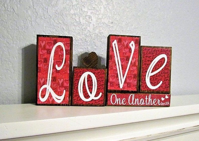 Love One Another Sign Valentine Sign John 13:34 - Etsy