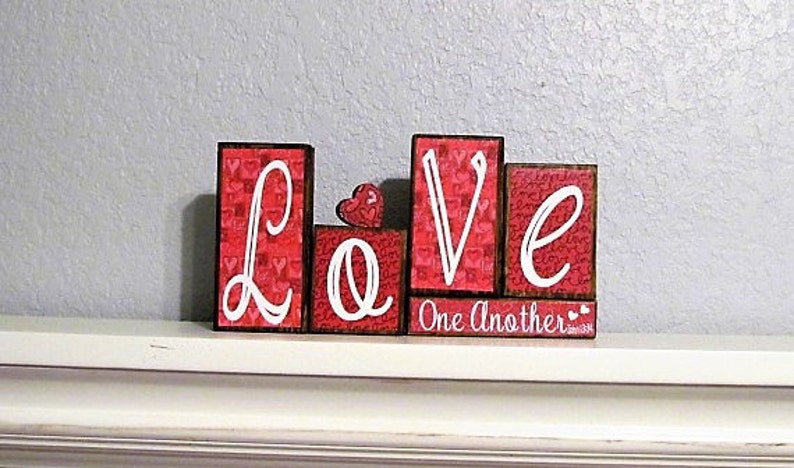 Love One Another Sign Valentine Sign John 13:34 - Etsy