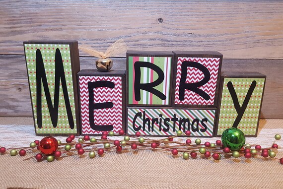 Holiday Blocks 4 in 1 holiday blocks Reversible Holiday | Etsy