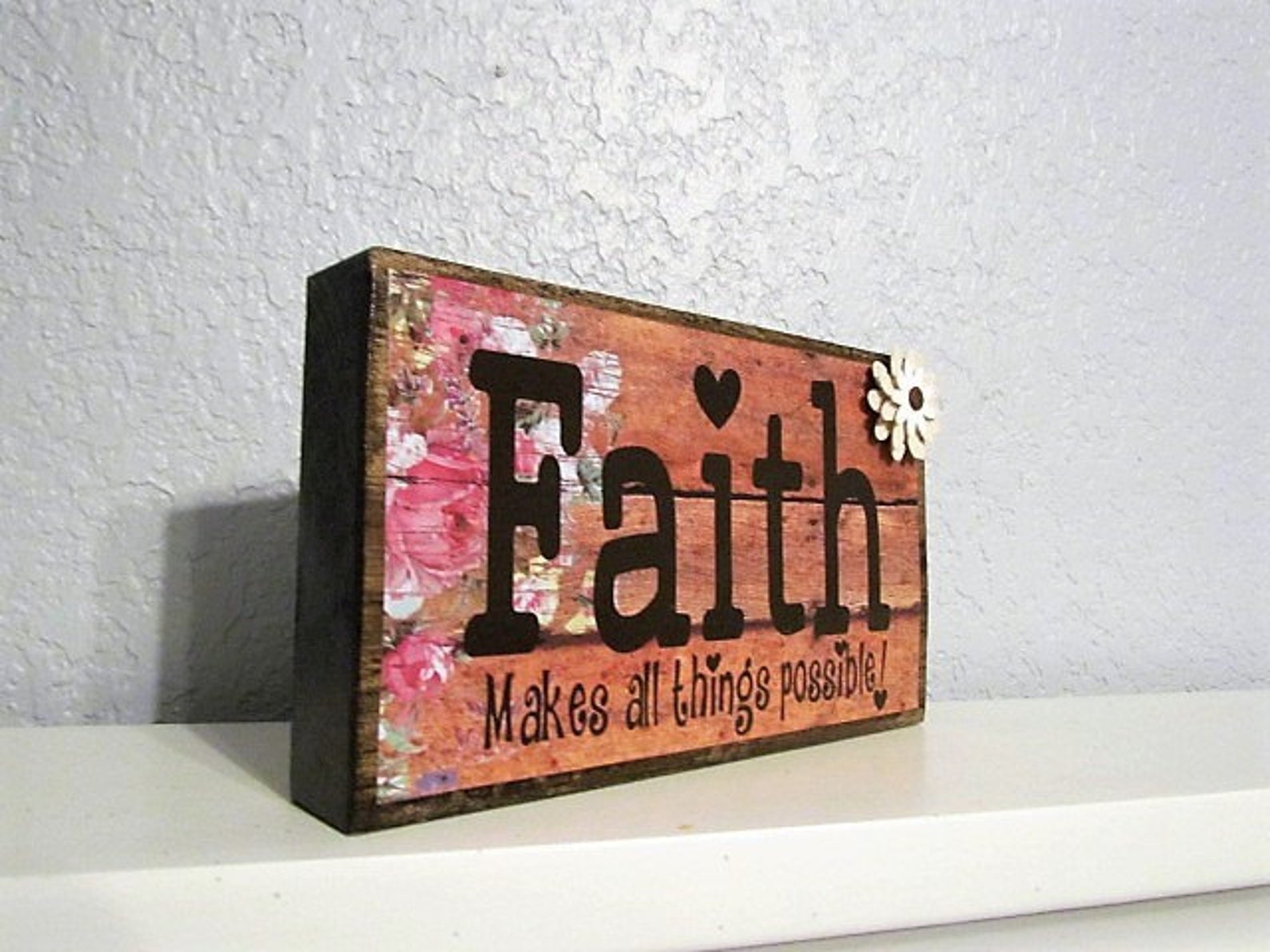 Wood Blocks - Faith Blocks - Religious Blocks - Vinyl Letter Blocks ...