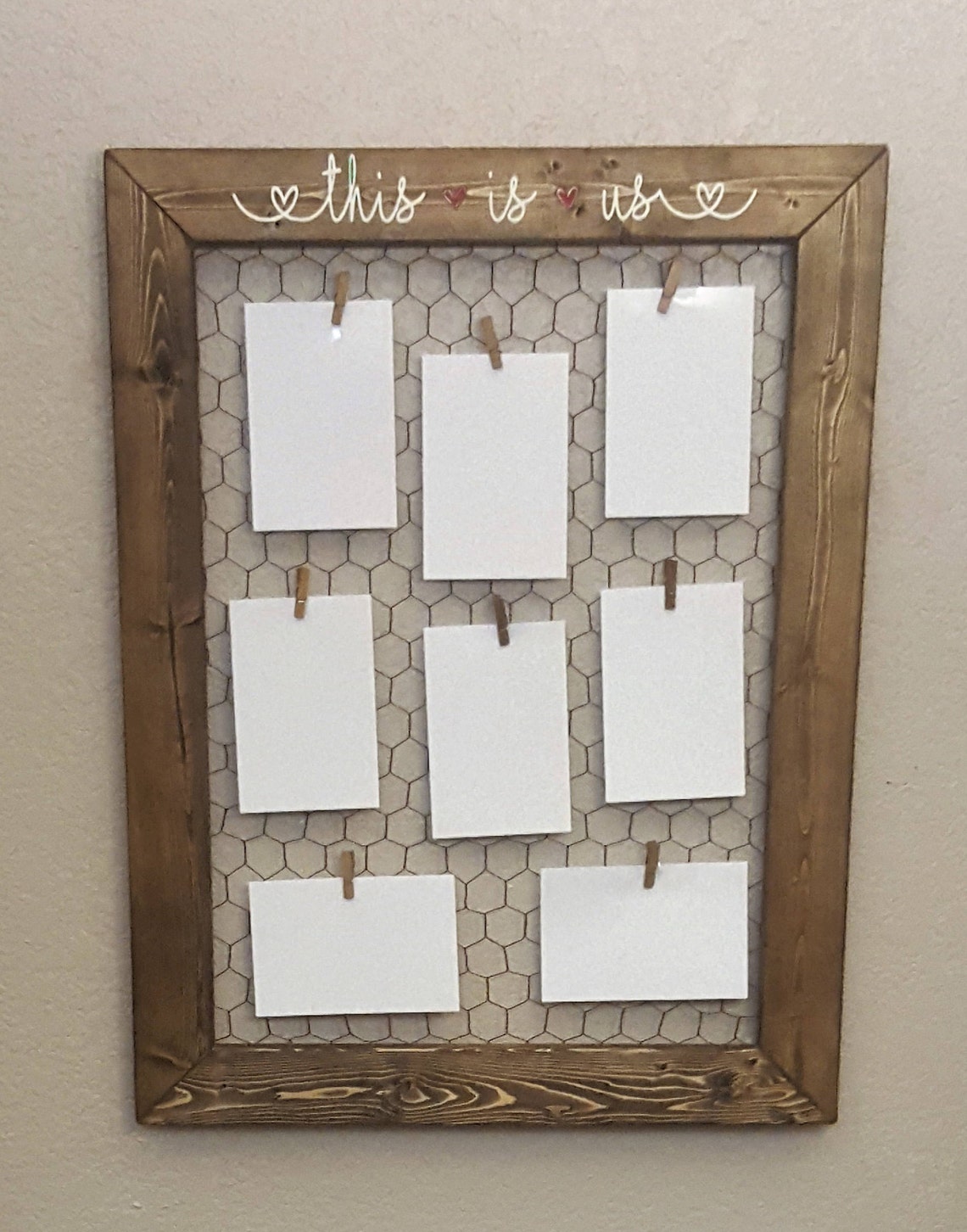 Chicken Wire Frame Medium Chicken Wire Picture Frame Wire - Etsy
