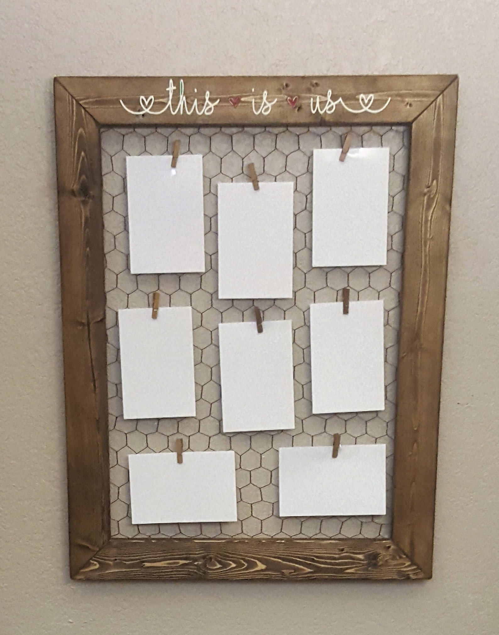 Chicken Wire Frame Medium - Chicken Wire Picture Frame - Wire Frame ...