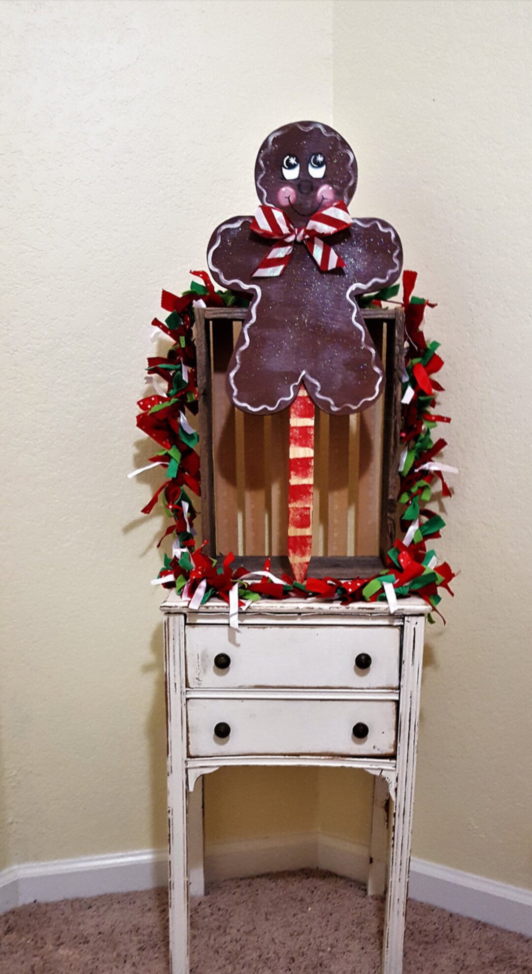 Gingerbread Yard Sign - Christmas Yard Art - - Rustic Yard Art ...