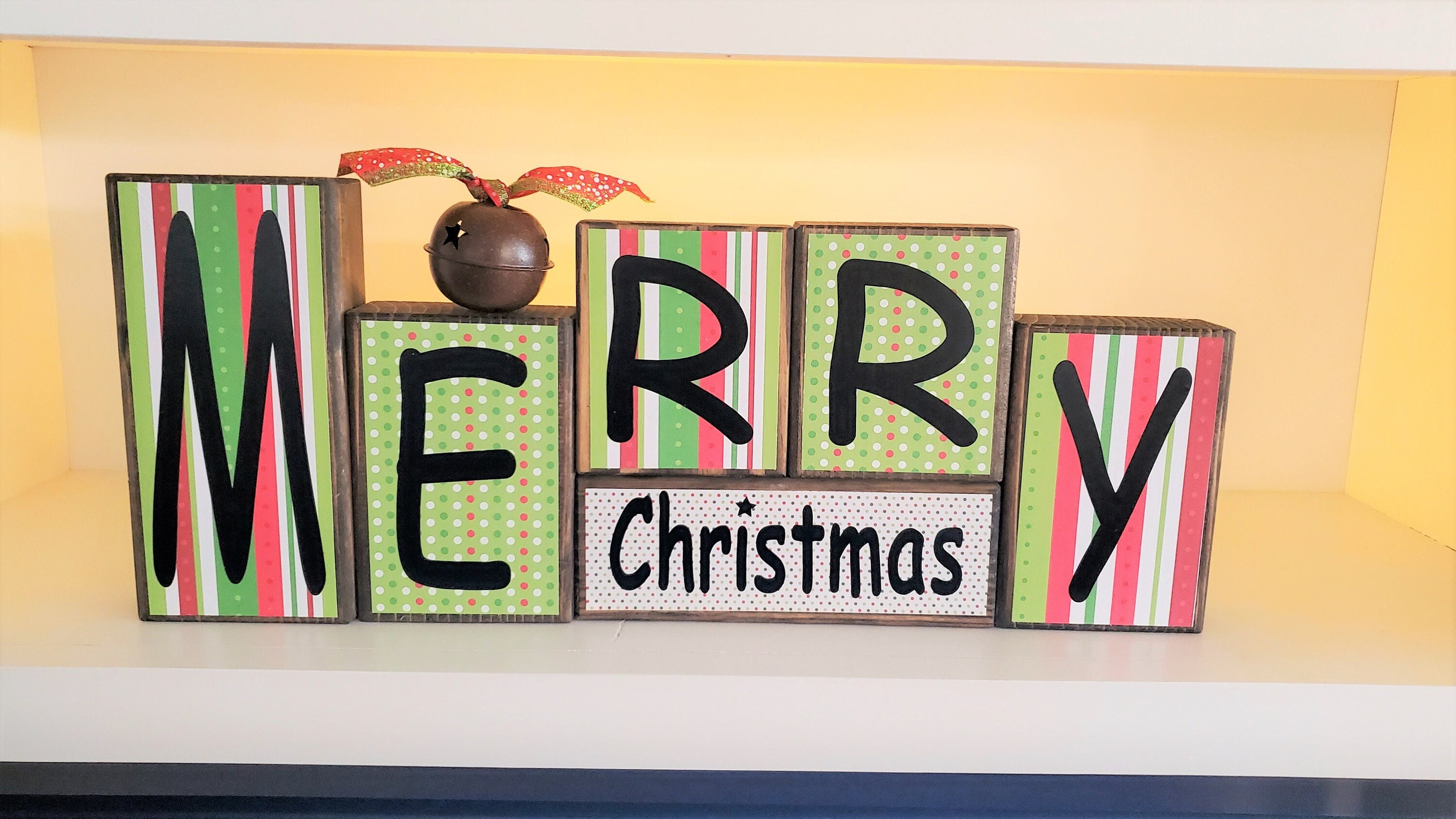 Holiday Blocks 4 in 1 Holiday Blocks Reversible Holiday - Etsy