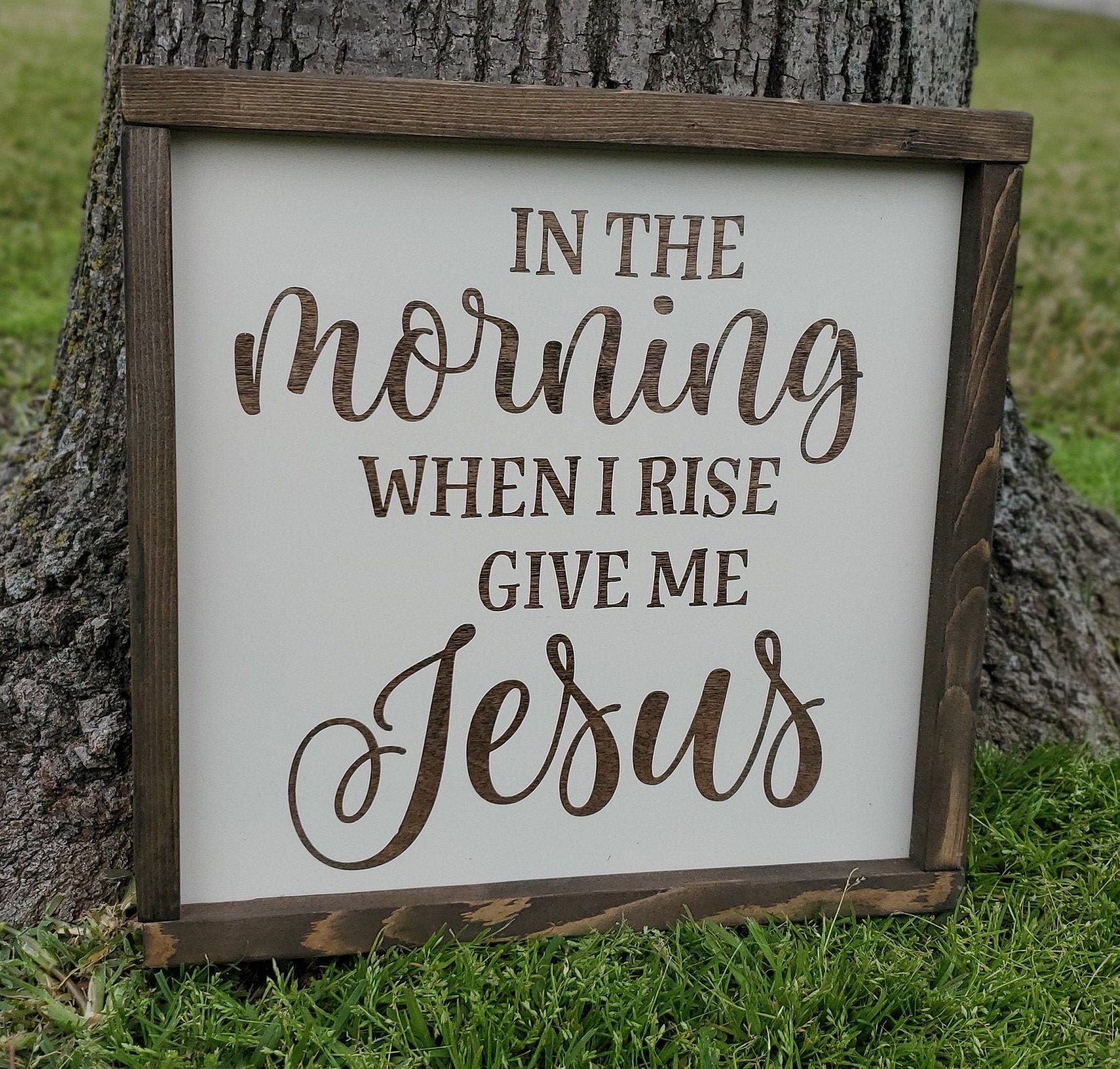 In the Morning When I Rise Sign Farmhouse Home Sign Give - Etsy