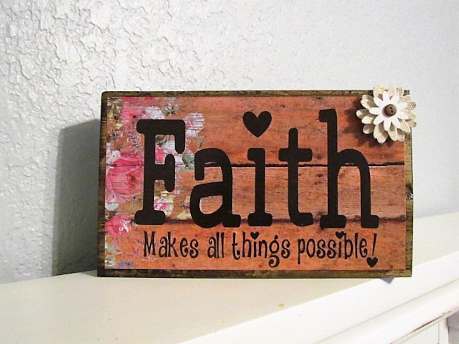 Wood Blocks - Faith Blocks - Religious Blocks - Vinyl Letter Blocks ...