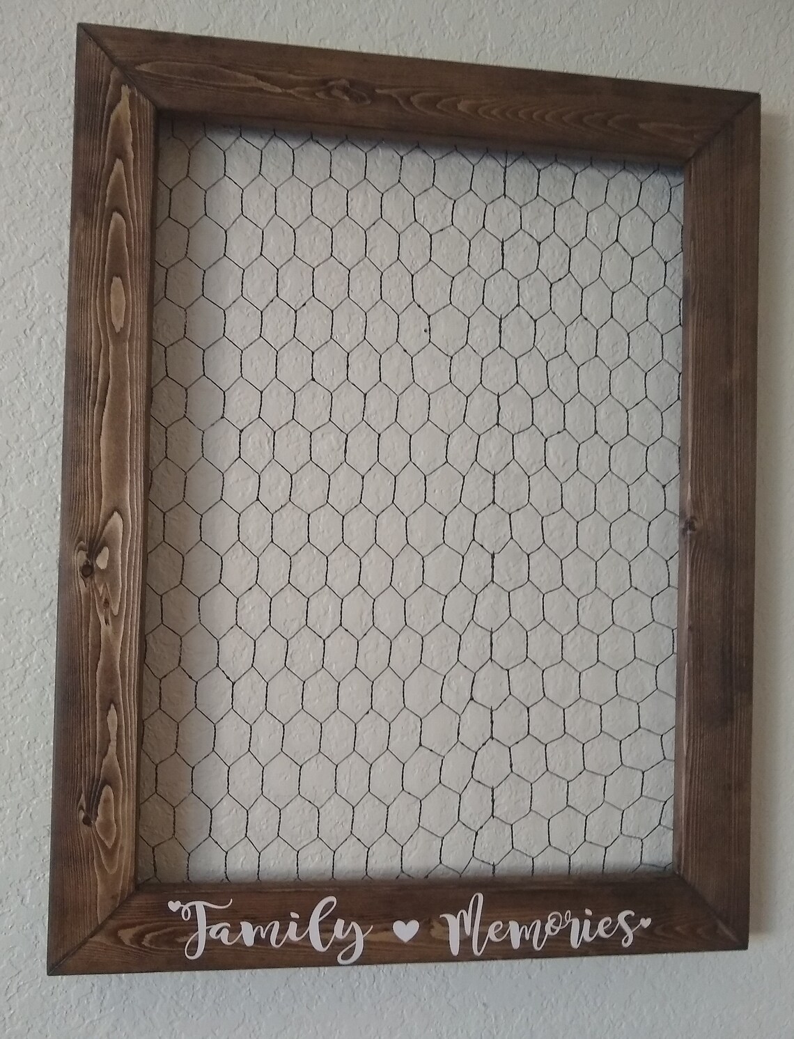 Chicken Wire Frame Medium Chicken Wire Picture Frame | Etsy