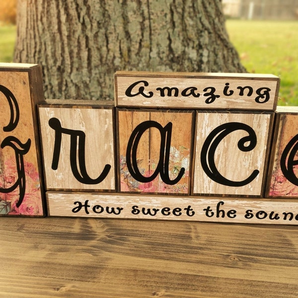 Wood Letter Blocks - Etsy
