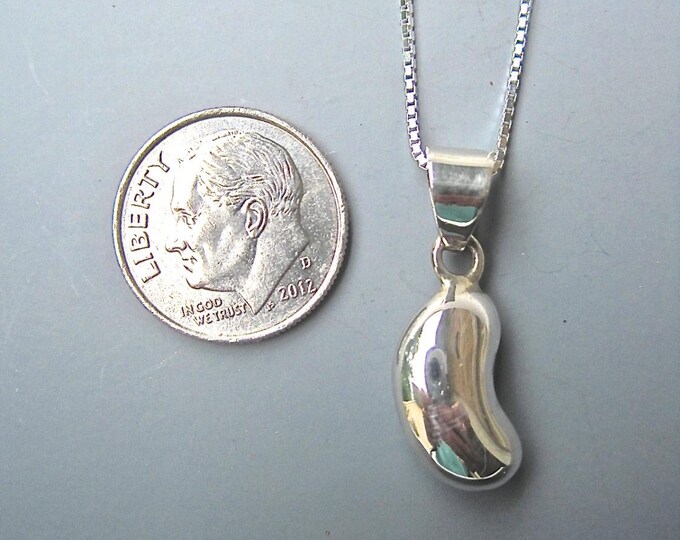 Sterling Silver 15mm Kidney Bean Pendant Kidney, Transplant Gift (KP-56 ...