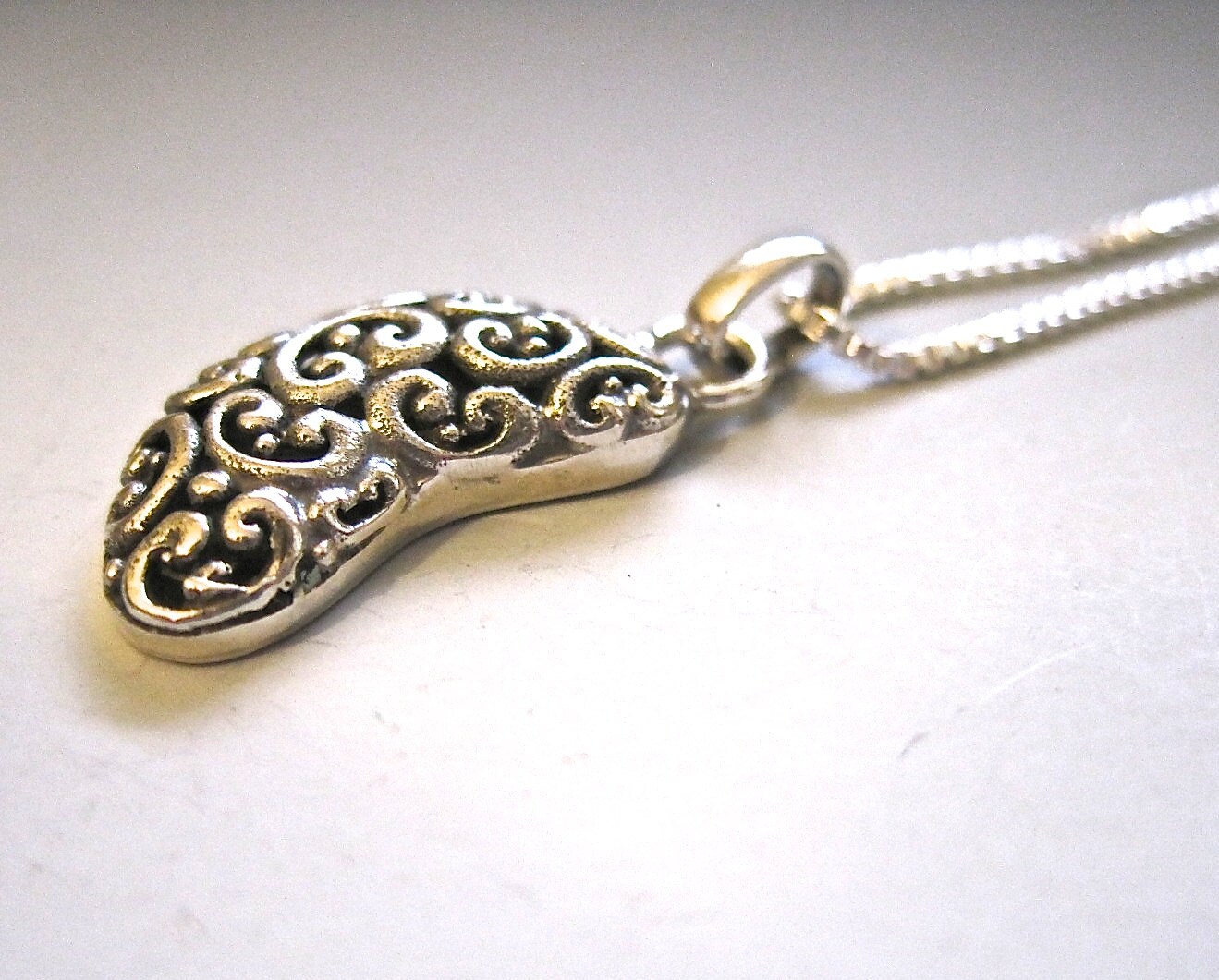 Kidney Transplant Gift: Exclusive Kidney Shaped Sterling Silver Pendant ...