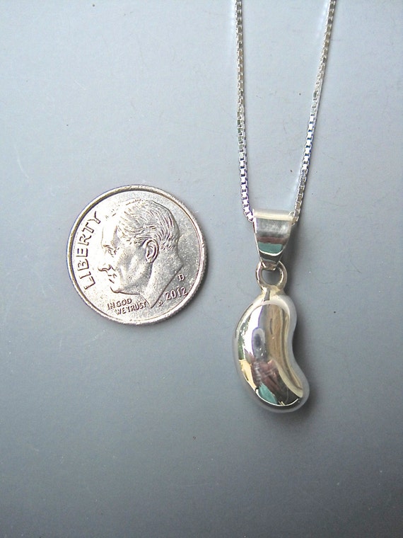 Sterling Silver 15mm Kidney Bean Pendant Kidney Transplant - Etsy