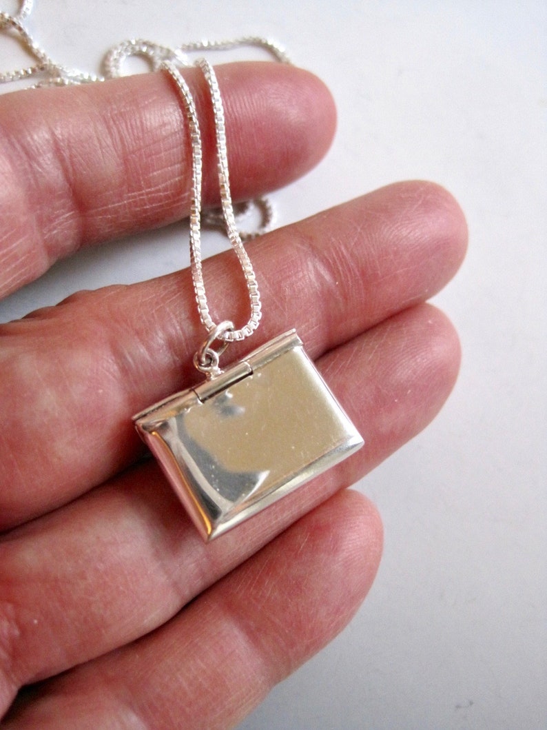 Sterling Envelope/Locket Necklace Add your Kidney Transplant | Etsy