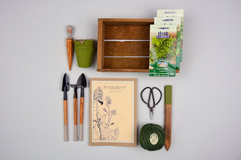 Grow Your Own Herb Gardening Gift Set - Etsy UK
