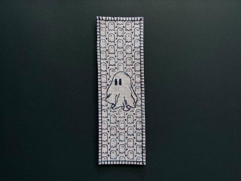 Bookmark Blackwork Cross Stitch Pattern · Ghostly - Etsy