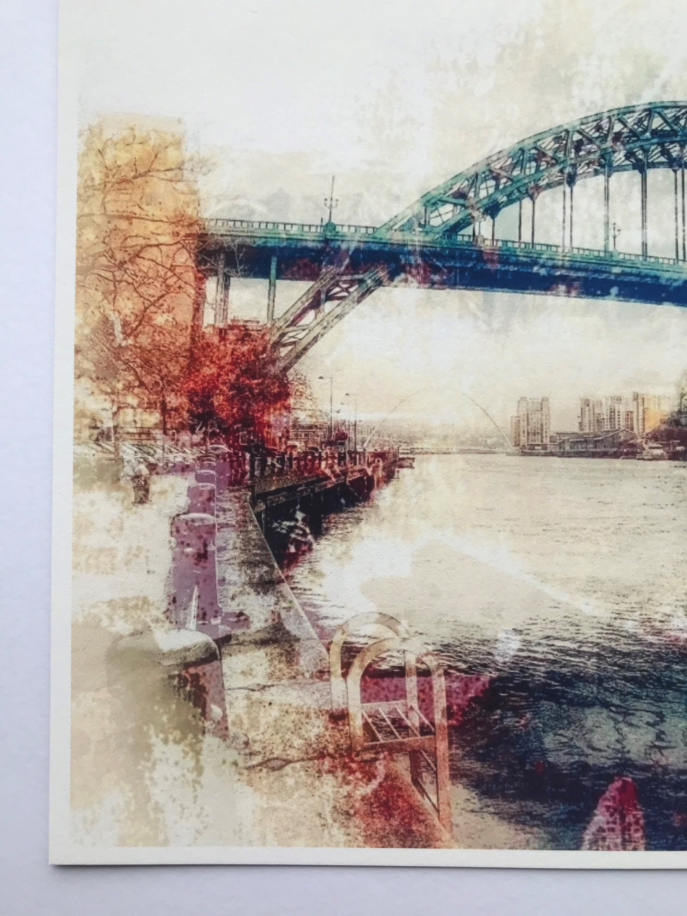 Tyne Bridge Newcastle the Toon A4 Print U Framed - Etsy