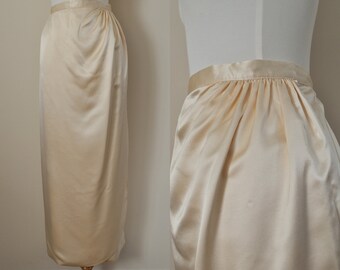 Silk satin skirt | Etsy
