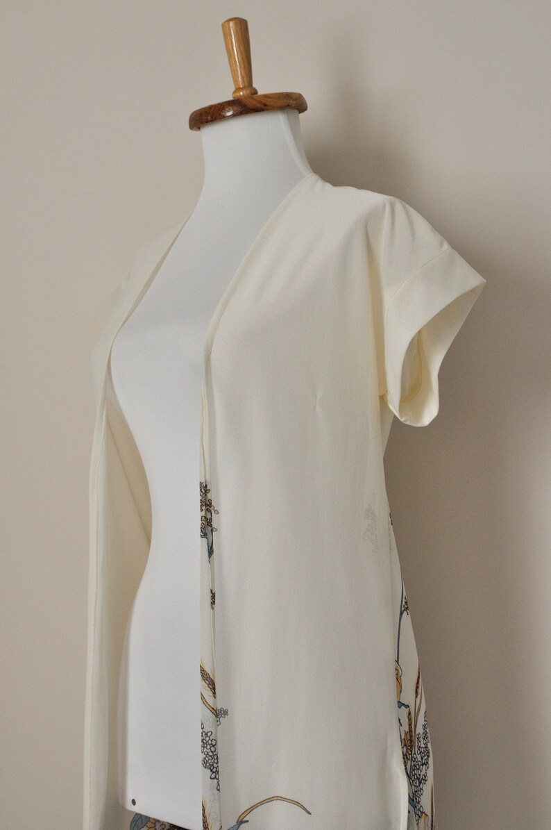 Vintage Floral Duster / 80s 90s Sheer Swim Suit Beach Cover up Vest ...