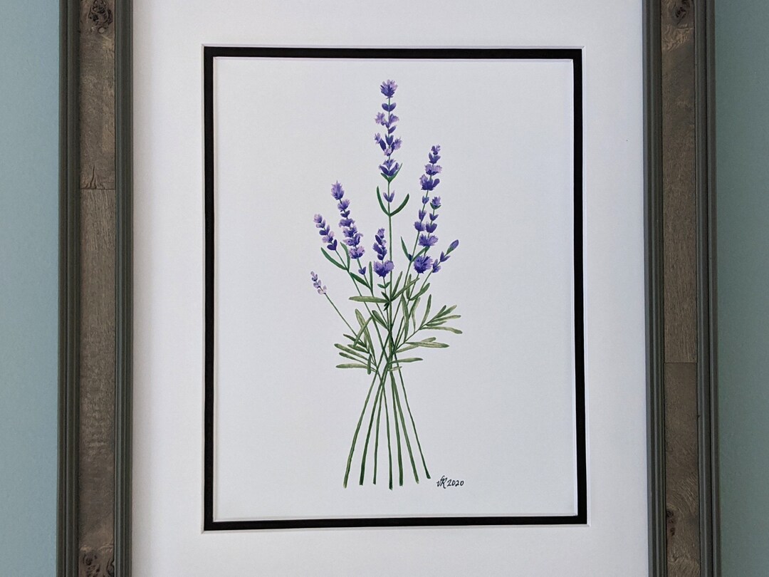 Lavender Watercolor Print, Lavender Art, Watercolor Print, Gift for Her ...