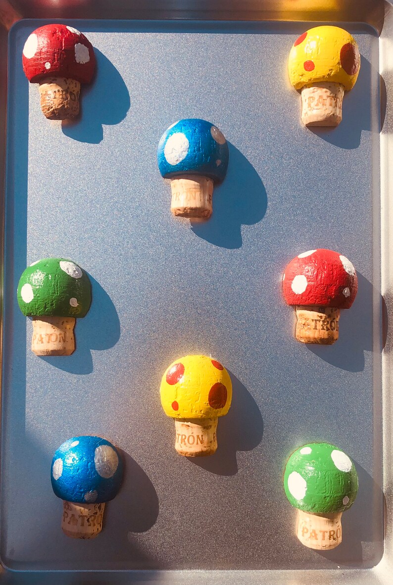 Cork Magnets “mushrooms” (set) - Etsy