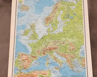 Map of Europe | Etsy Australia