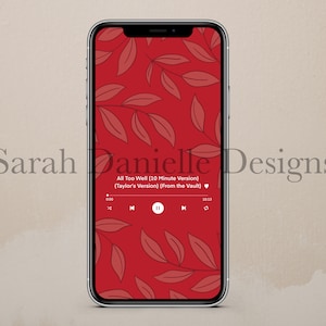 Taylor Swift Inspired Phone Wallpaper | Red Taylor's Version | Swifty ...