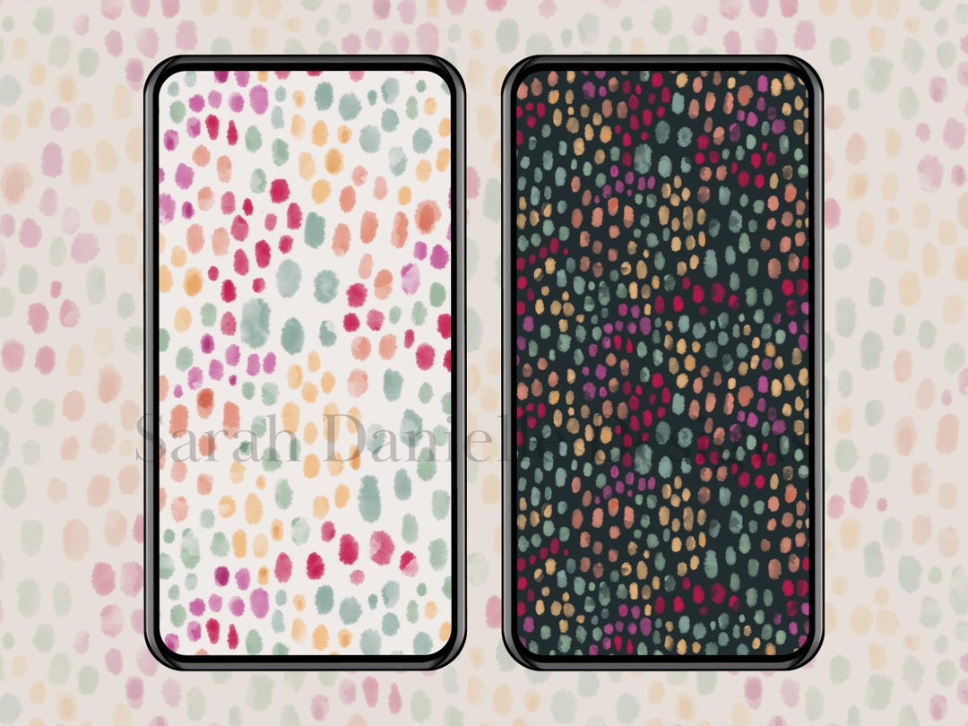 Painted Dots Phone Wallpaper | Abstract Design | Minimal iPhone ...
