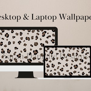 Leopard Print Desktop Wallpaper Animal Print Design | Etsy