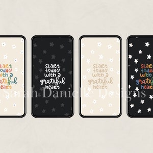 Motivational Phone Wallpaper | Gratitude iPhone Background Digital ...