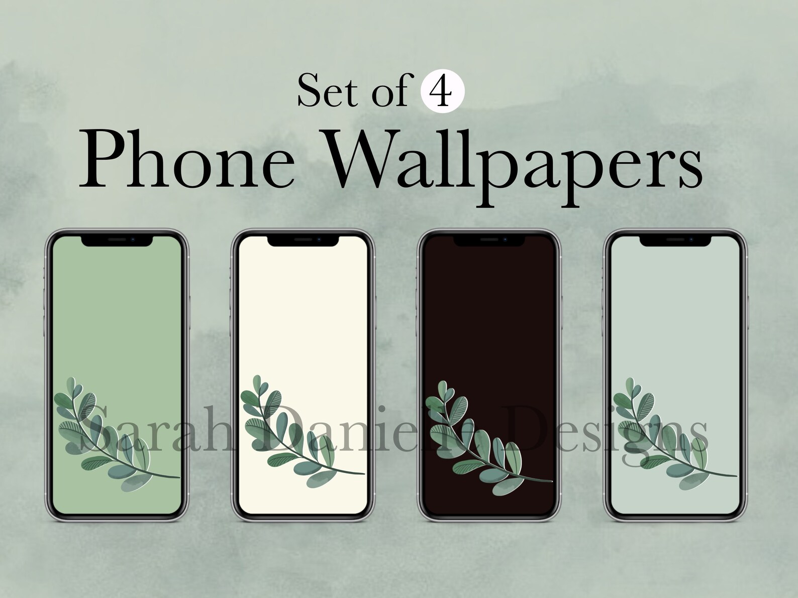 Eucalyptus Aesthetic Phone Wallpapers & Widgets Bundle Phone - Etsy