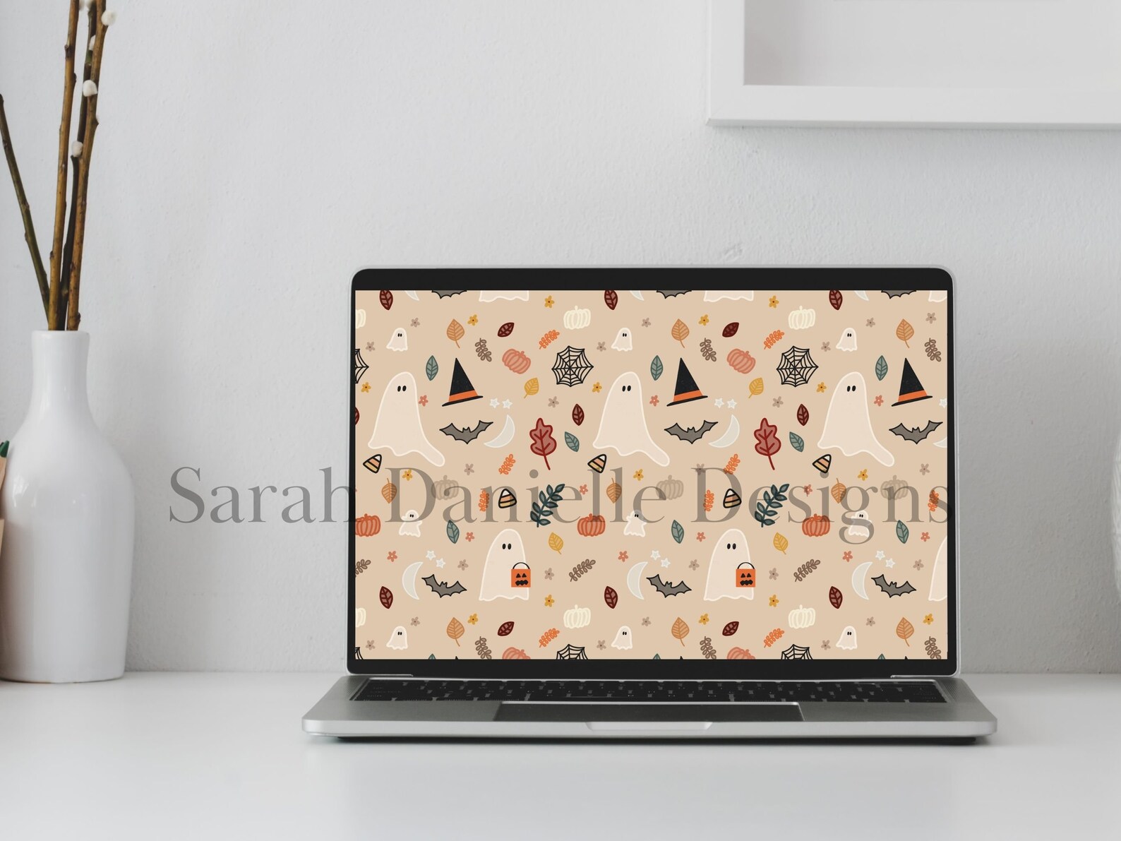 Cute Spooky Halloween Wallpaper | Desktop & Laptop Background (digital ...