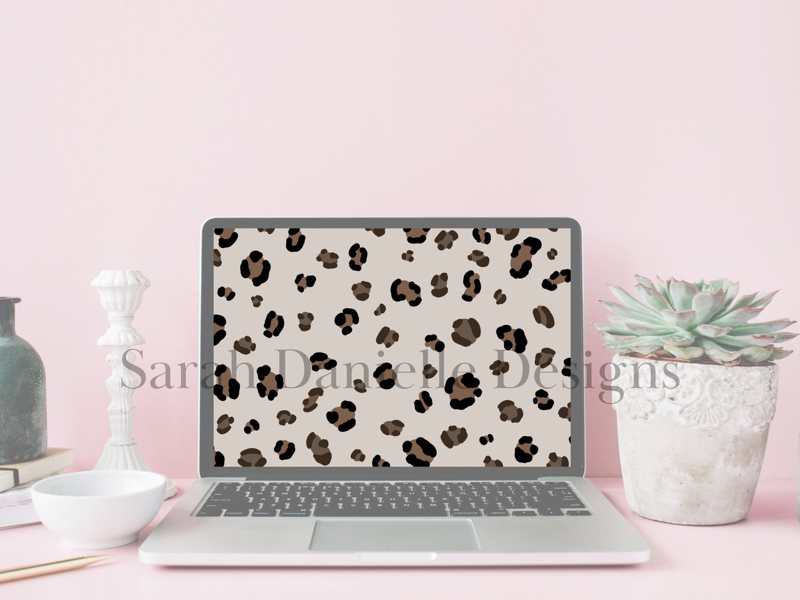 Leopard Print Desktop Wallpaper Animal Print Design - Etsy