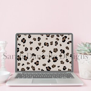 Leopard Print Desktop Wallpaper | Animal Print Design | Minimal Laptop ...