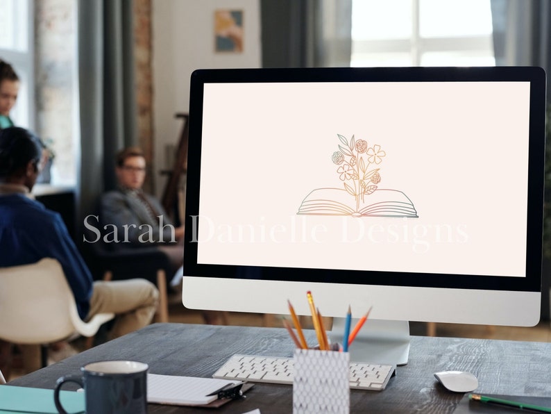 Book Lover Desktop Wallpaper Minimal Aesthetic Laptop - Etsy