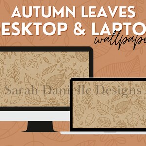 Autumn Leaves Desktop Background | Minimal Fall Laptop Wallpaper ...