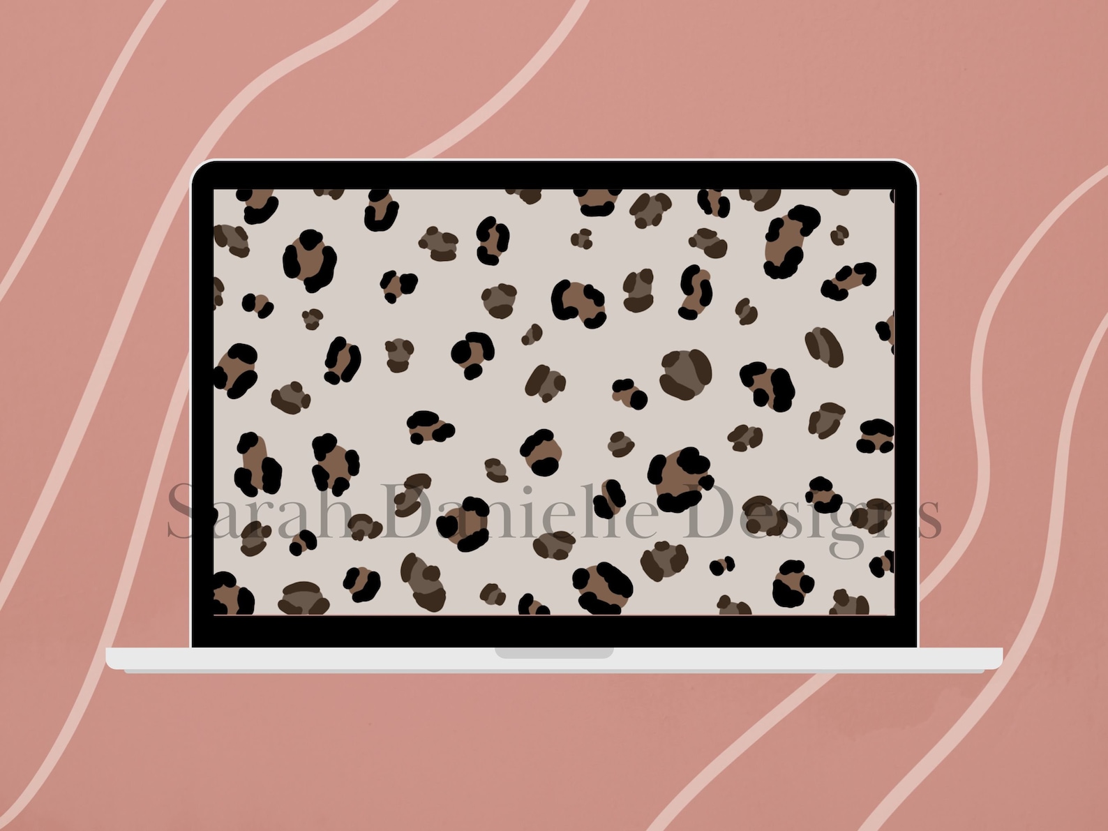 Leopard Print Desktop Wallpaper Animal Print Design - Etsy