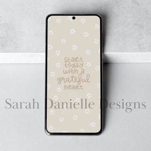 Motivational Phone Wallpaper | Gratitude iPhone Background Digital ...