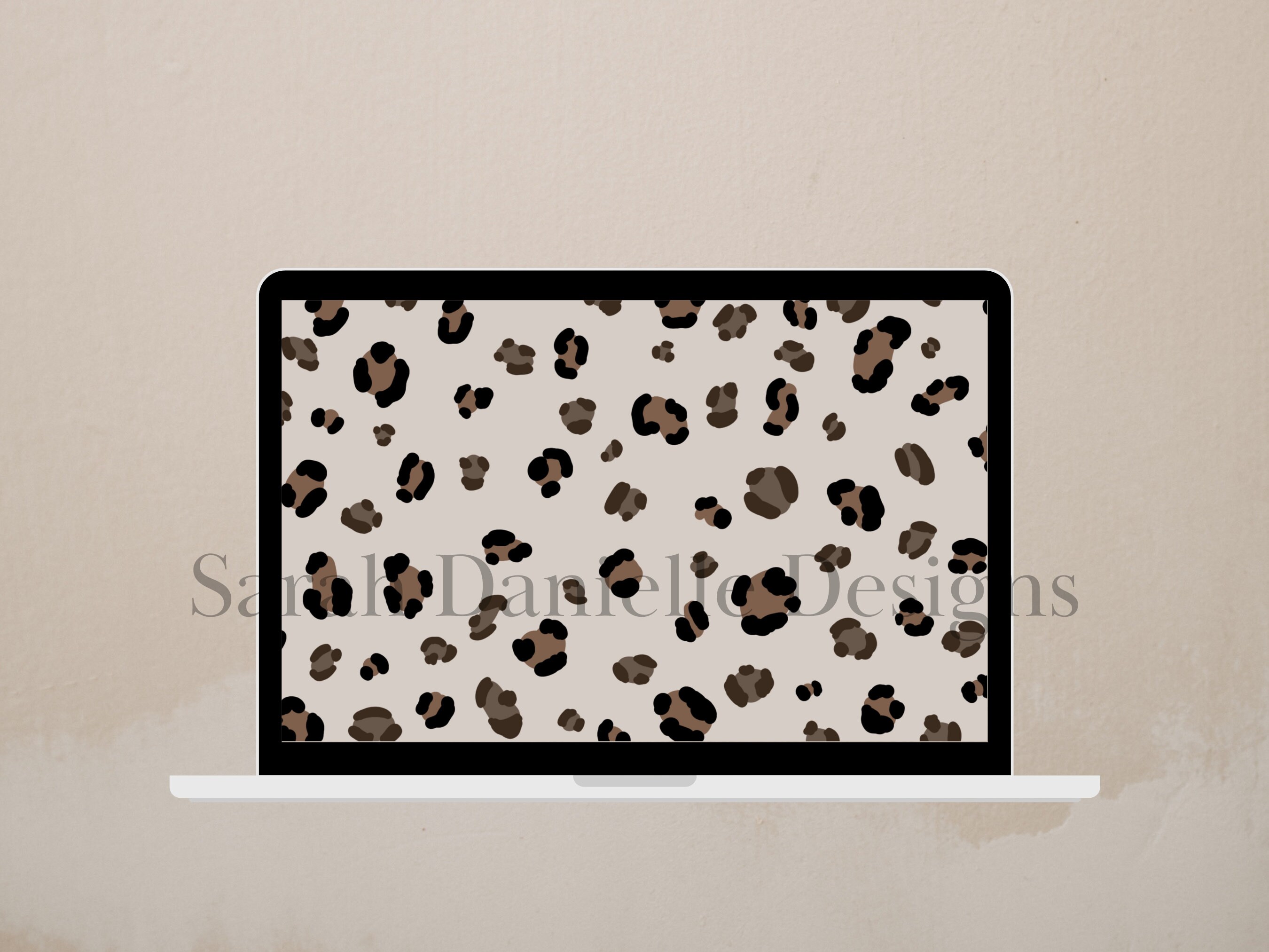 Leopard Print Desktop Wallpaper | Animal Print Design | Minimal Laptop ...