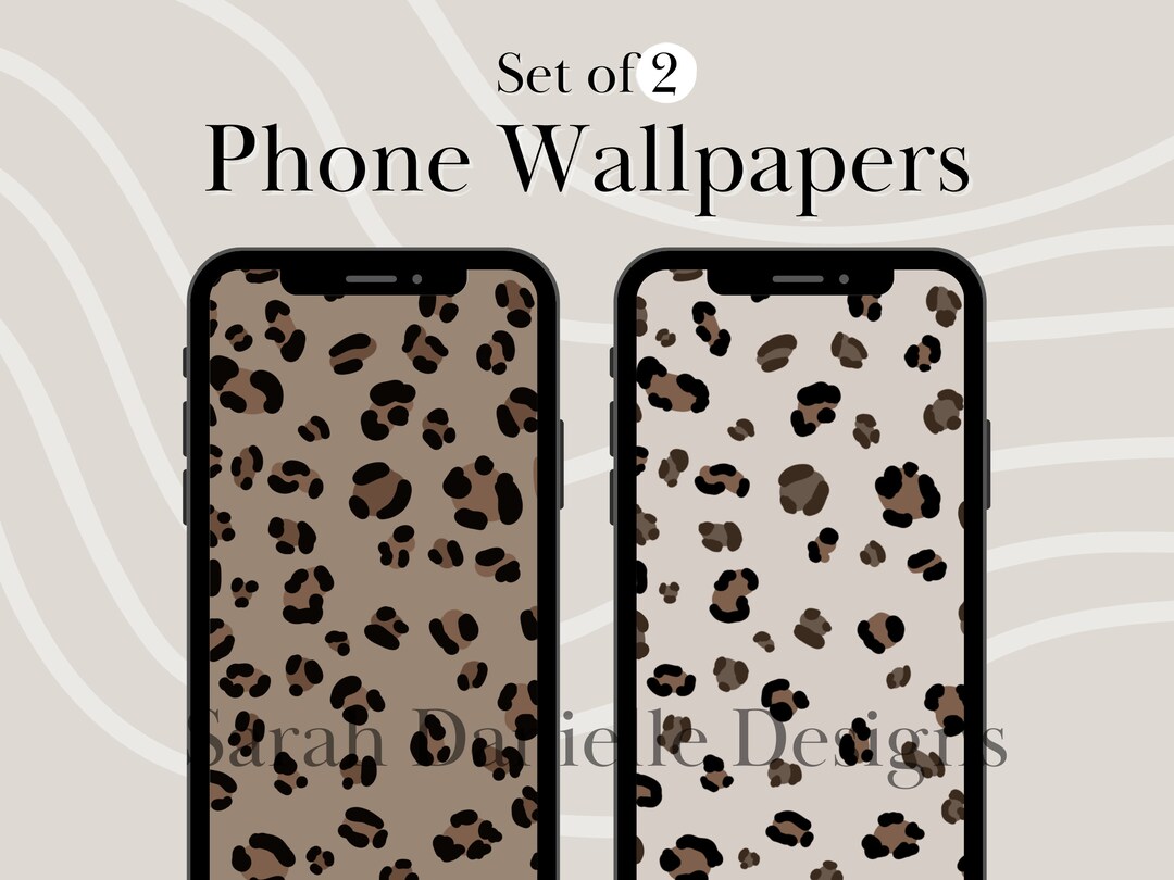 Leopard Print Phone Wallpaper | Animal Print Design | Minimal iPhone ...