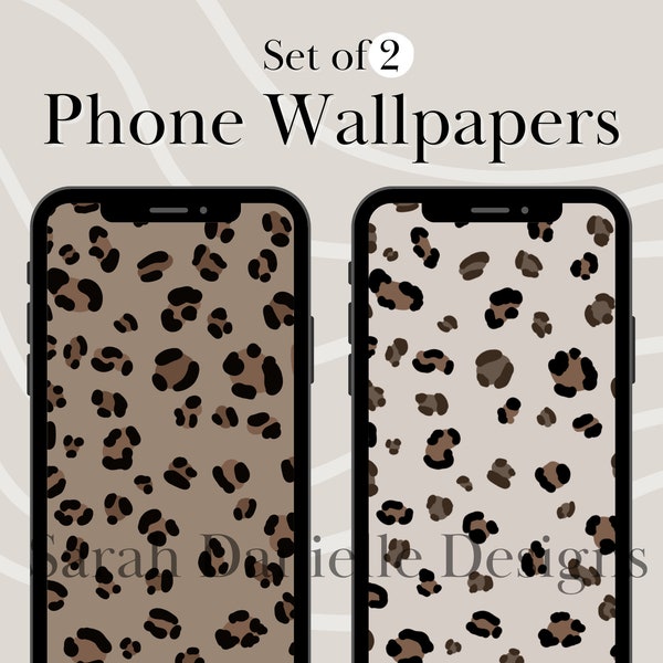 Leopard Print Phone Wallpaper - Etsy